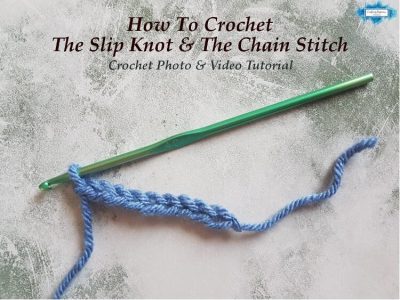 How To Slip Knot & Chain (CH) Stitch - Crafting Happiness
