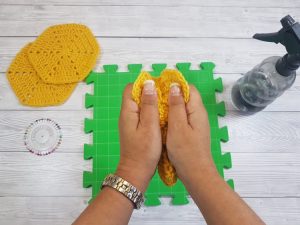 How To Block Crochet - Wet & Steam Blocking Instructions - Crafting ...