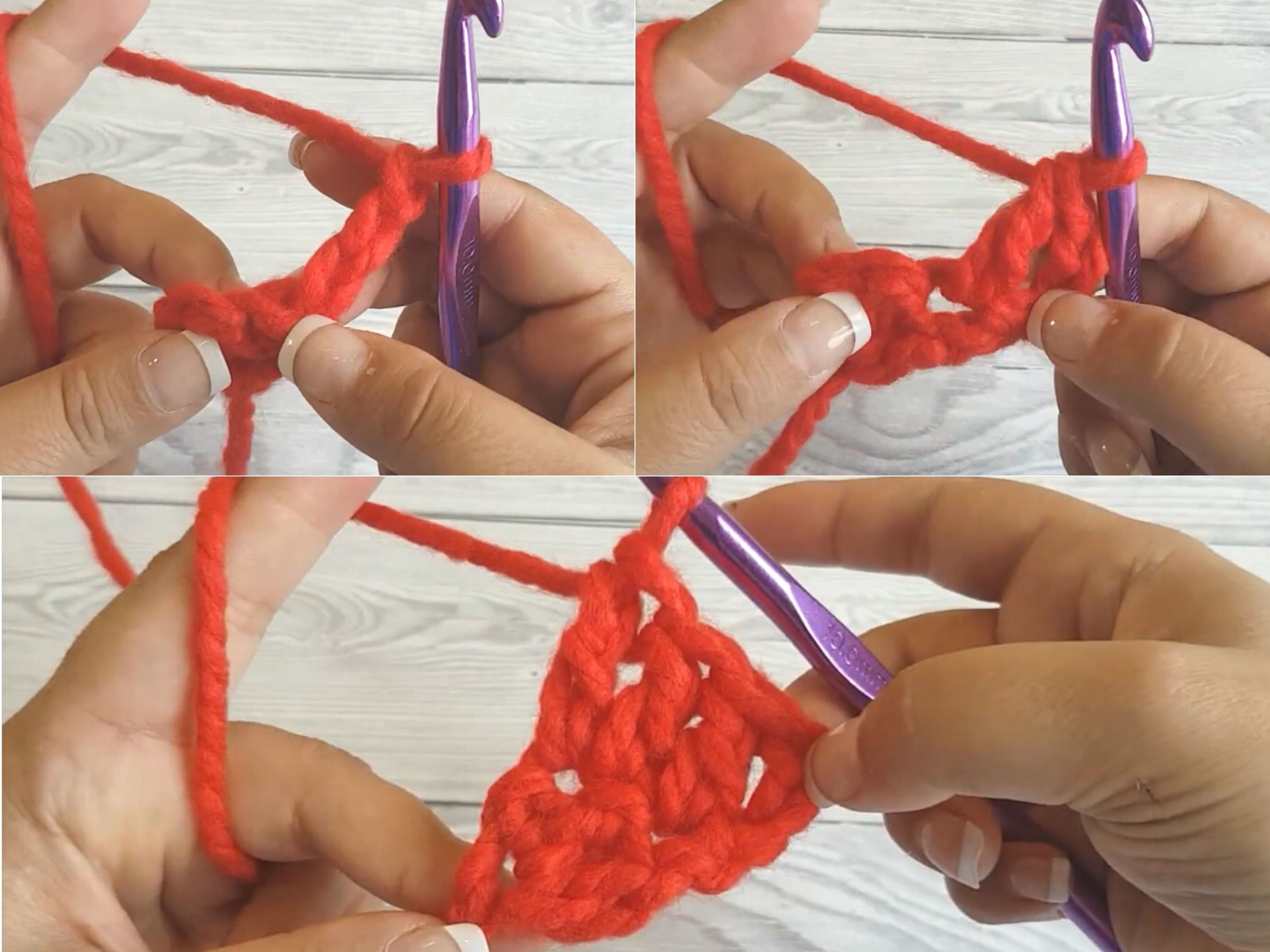 How To Crochet A Triangle Using Any Stitch - Crafting Happiness