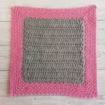 Crochet Moss Stitch Border For Blankets - Crafting Happiness