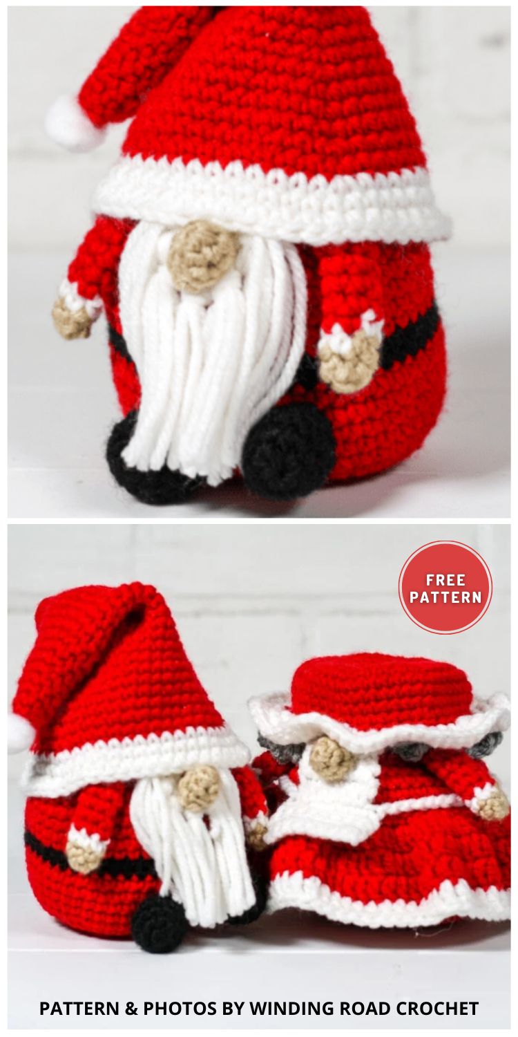 8 Beautiful Crochet Christmas Gnome Patterns - Crafting Happiness