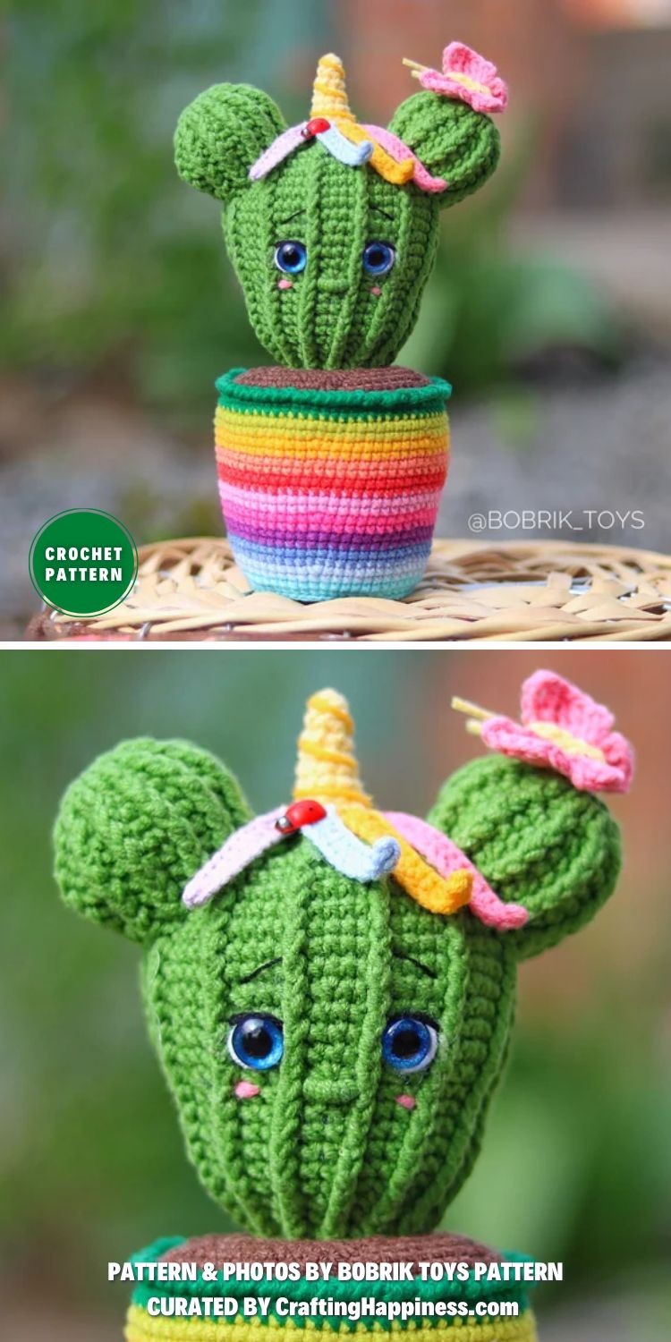 6 Amazing Crochet Cactus Patterns To Make - Crafting Happiness