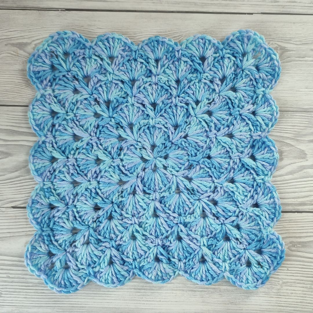 Shells Blanket Stitch Crochet Tutorial + Video - Crafting Happiness