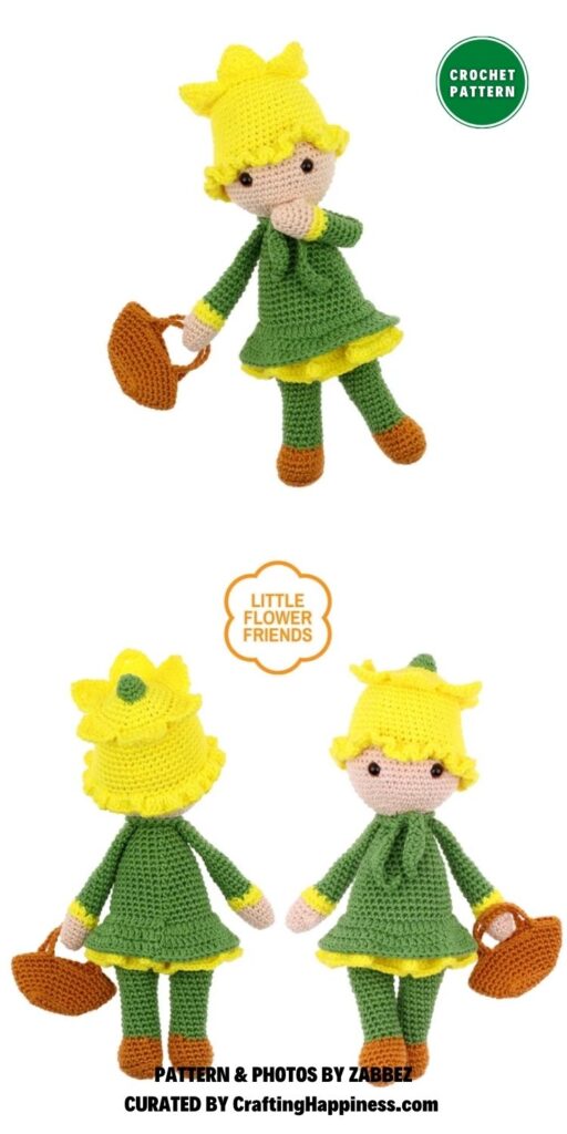 8 Beautiful Crochet Daffodil Patterns For Spring - Crafting Happiness