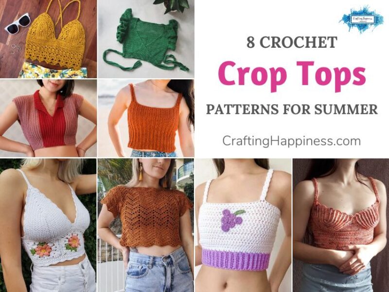 8 Crochet Crop Top Patterns For Summer - Crafting Happiness
