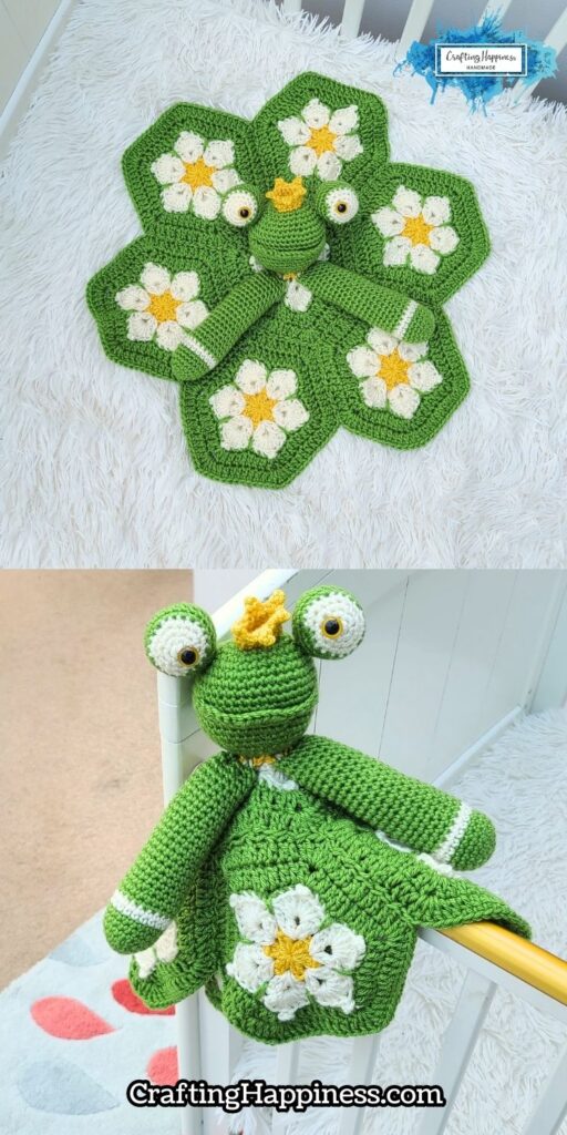 Froggy The Frog Lovey Crochet Pattern - Crafting Happiness