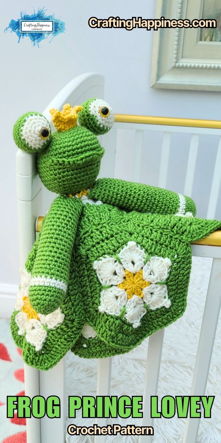Froggy The Frog Lovey Crochet Pattern - Crafting Happiness