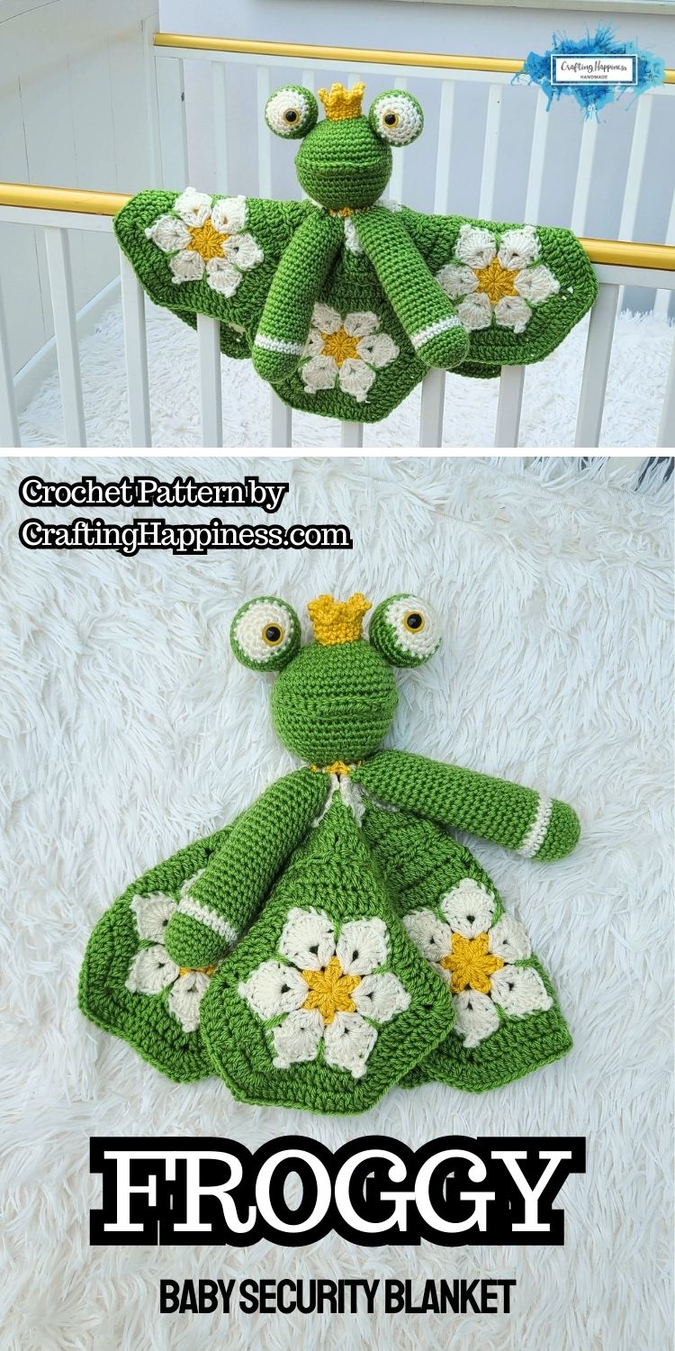 Froggy The Frog Lovey Crochet Pattern - Crafting Happiness