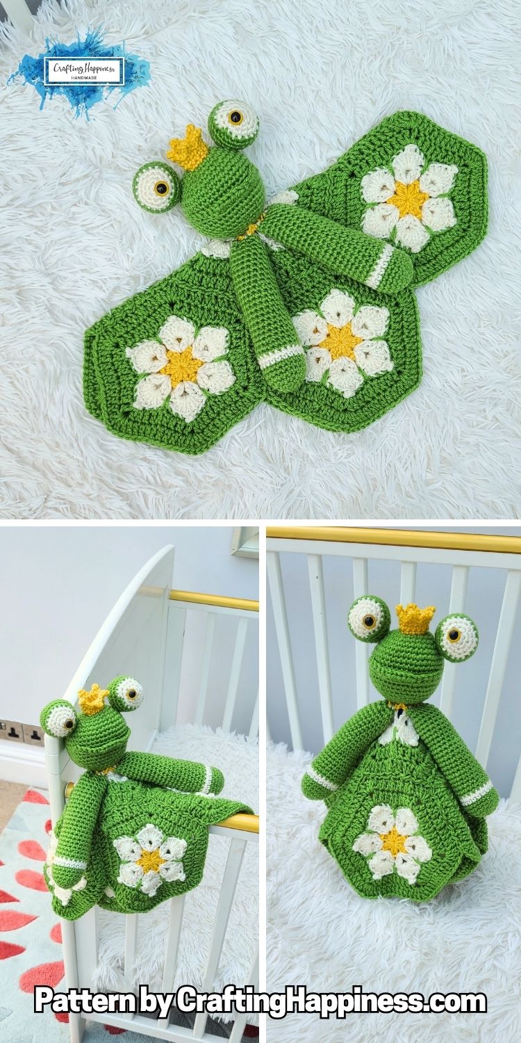 Froggy The Frog Lovey Crochet Pattern - Crafting Happiness