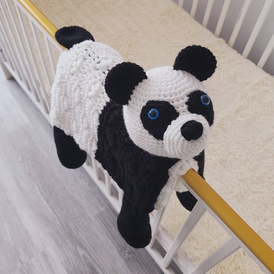 Crochet 3in1 Jungle Panda Baby Blanket - Crafting Happiness