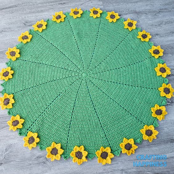 Crochet Sunflower Bouquet Blanket - Free Crochet Pattern - Crafting ...