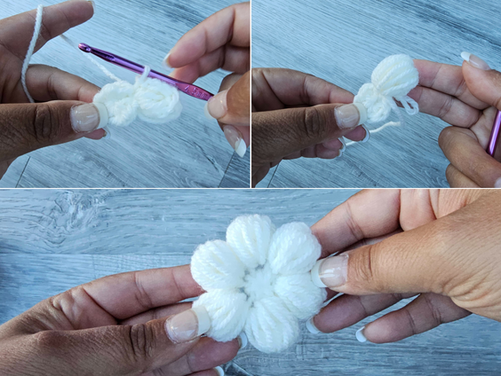 How to Crochet a Puff Stitch Daisy Flower: Free Pattern - Crafting Happiness