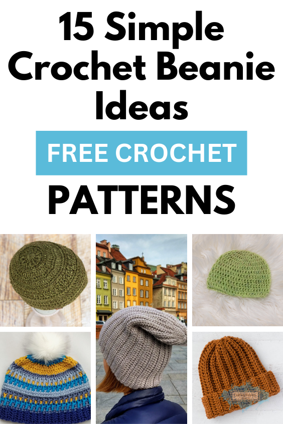 15 Adorable Free Crochet Beanie Hat Patterns - Crafting Happiness